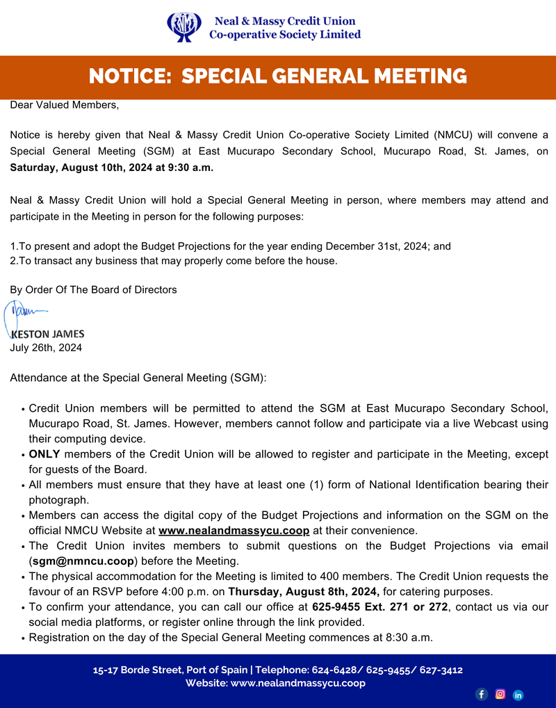 SGM REGISTRATION PORTAL